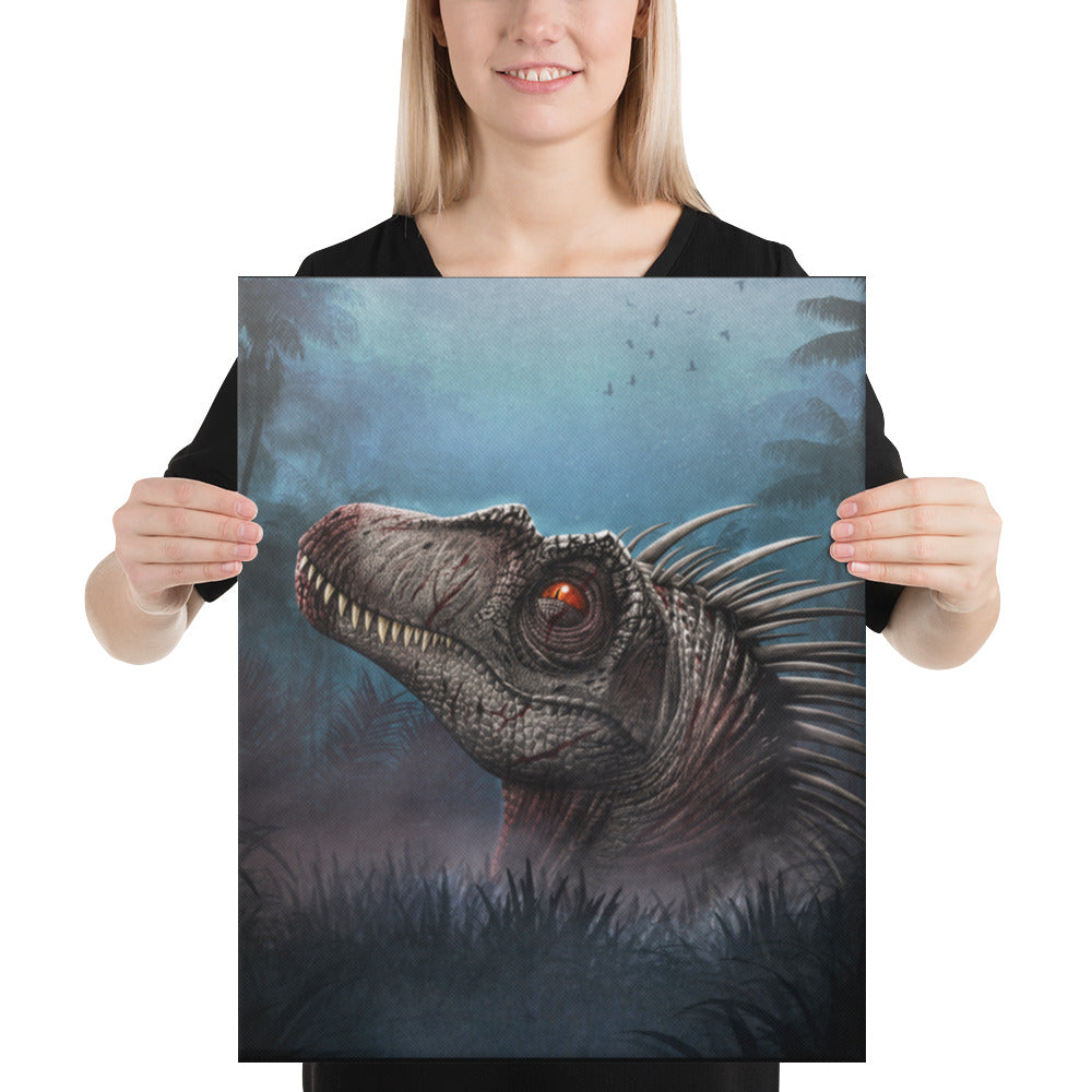 Alpha Female Novaraptor (pristine canvas print) – Primal Carnage Store