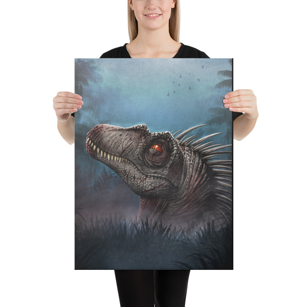 Alpha Female Novaraptor (pristine canvas print) – Primal Carnage Store
